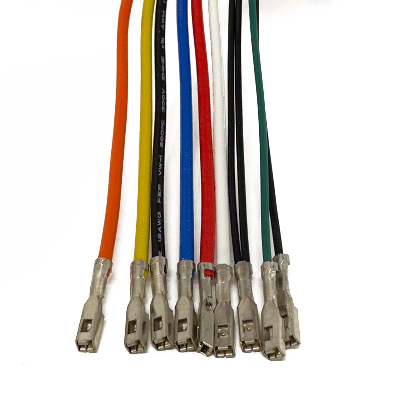 Wire with terminals for 90 degree 6 pin bulkhead